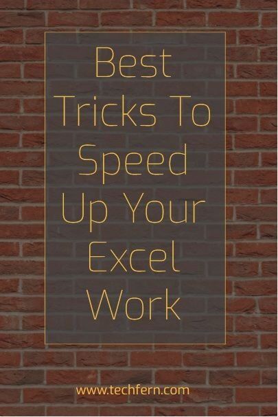 Best Tricks To Speed Up Your Excel Work - Call: 9929330949